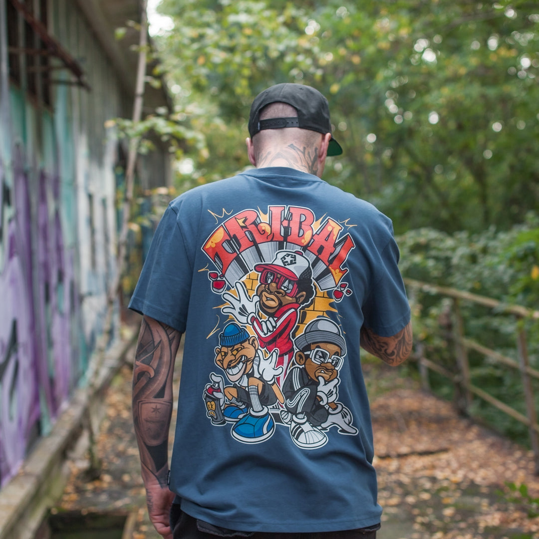 Origi Old School T-Shirt midnight blue – Tribal Gear EU